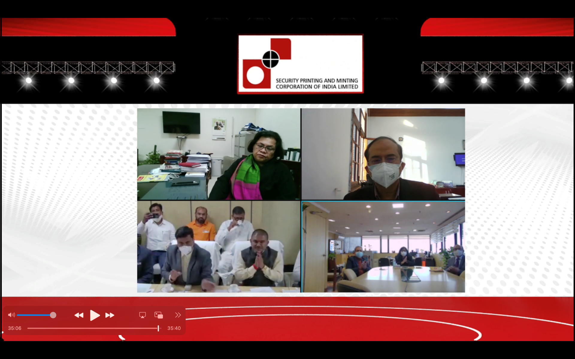 Inauguration of New Bank Note Printing line at CNP Nashik & BNP Dewas ...